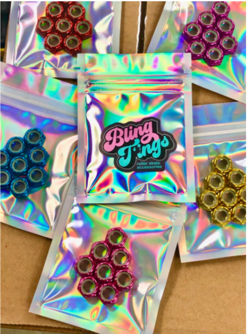 Pink Metallic Hardware Upgrade by Bling T'ings – ROLLERSTUFF