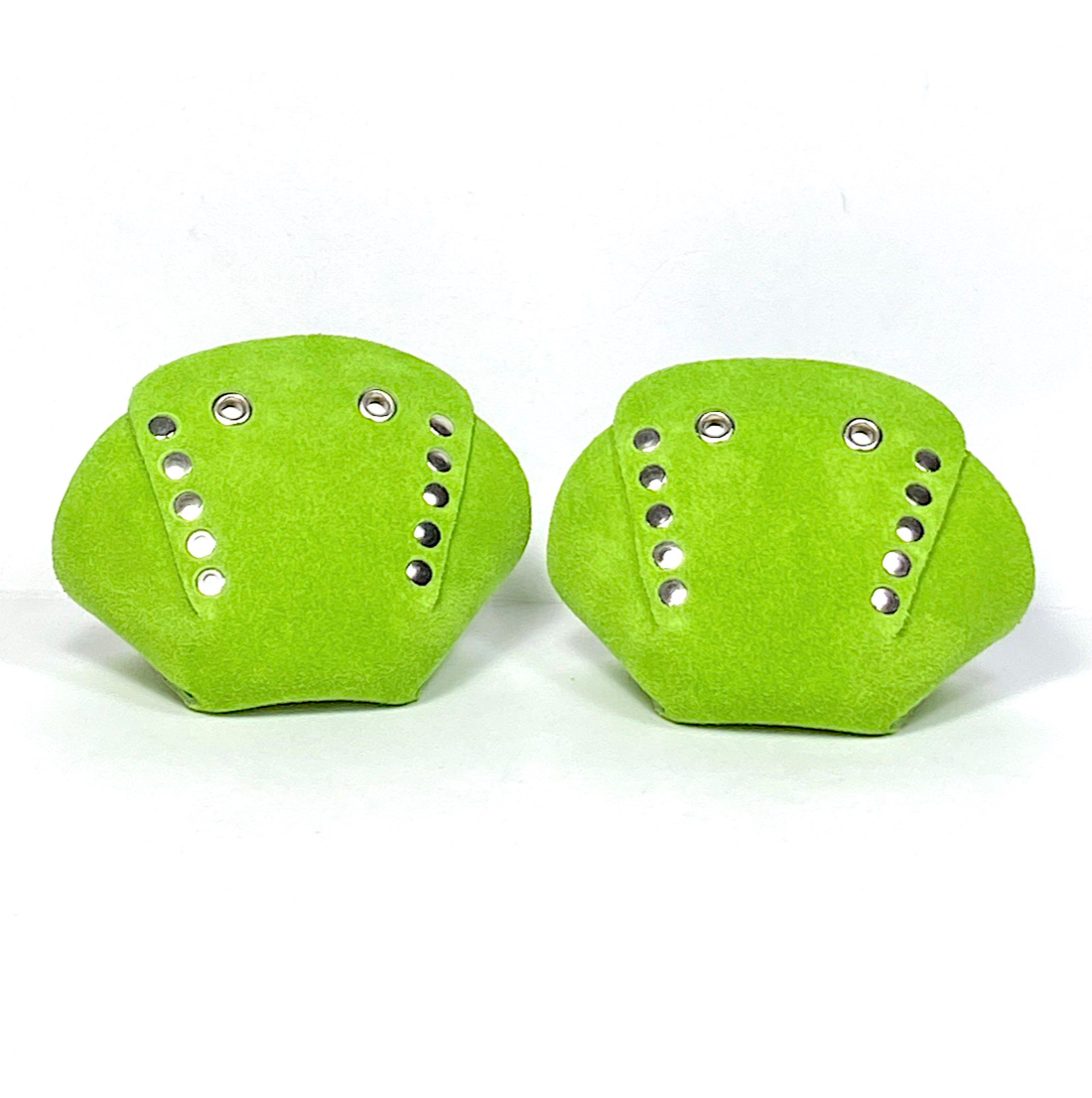 Lime Green Suede Roller Skate Toe Caps – ROLLERSTUFF
